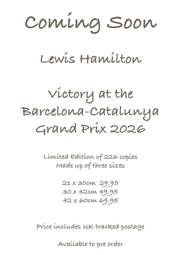 Lewis Hamilton - Victory at the Barcelona-Catalunya 2026 - Ltd edition ...